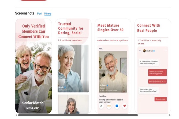 Senior Match iOS App Review 2025 | Meet Seniors Near You